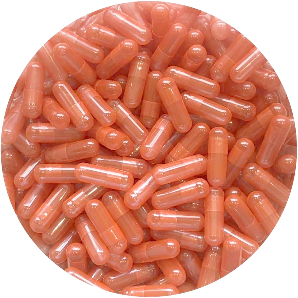 Buy Pure Capsules® Size 0 Red Pink Clear Vegetarian Capsules